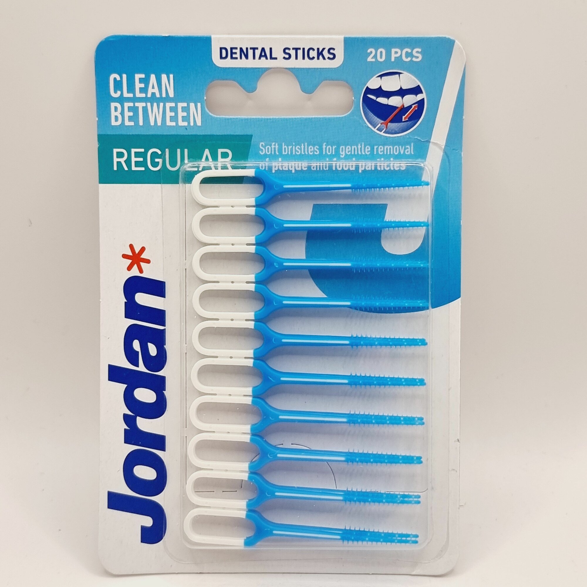 Зубочистка Jordan Expert Clean Between Regular 20 шт. синие (Малайзия)