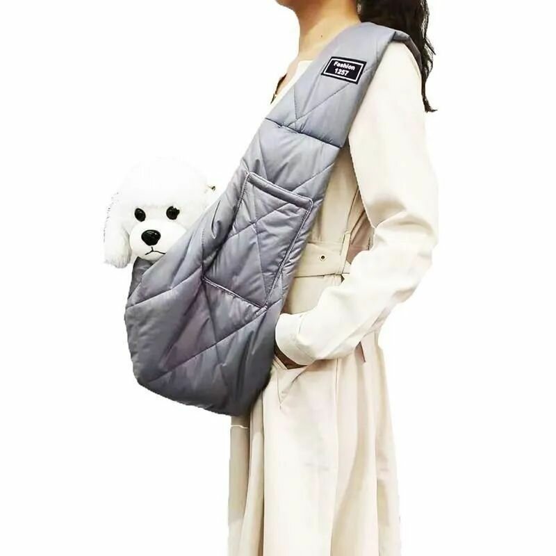 2025 Слинг для домашних животных/зимняя пуховая толстая стеганая сумка для прогулок с домашними животными(Подходит для веса не более 7,5 кг)