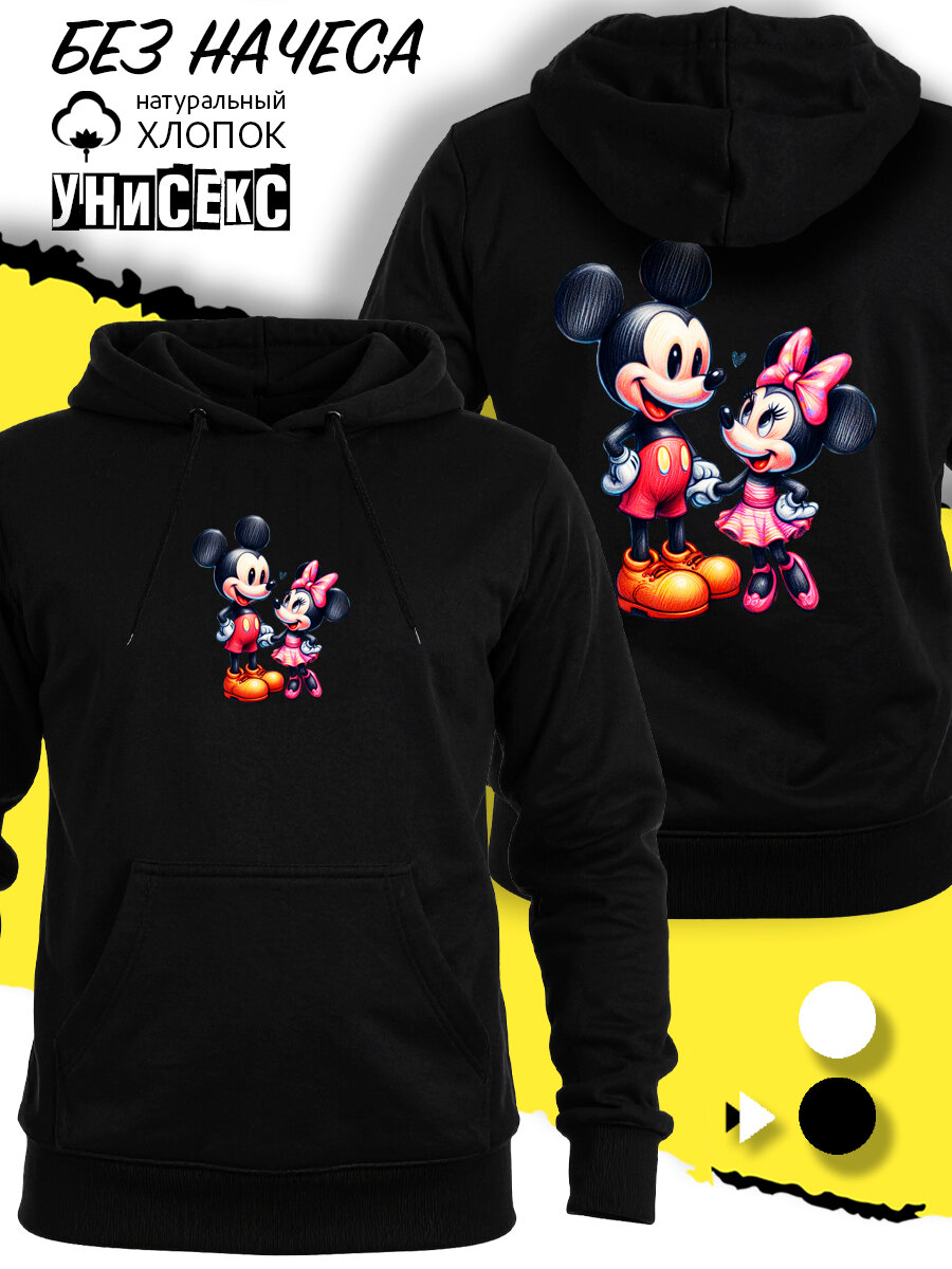 Худи Толстовка свитшот с Микки Минни Маус Mickey Minnie Mouse
