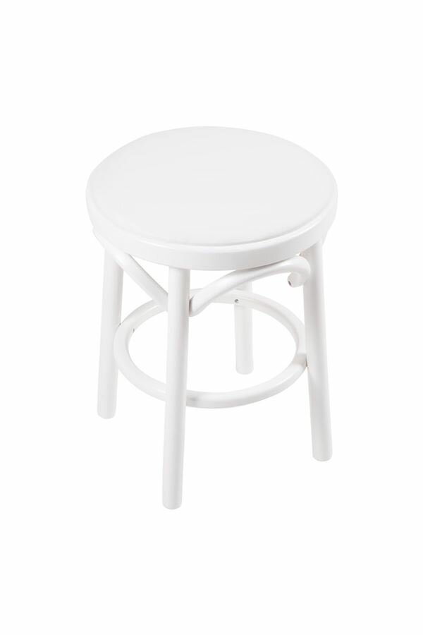 Табурет RB Венский мягкий Белая эмаль/Экокожа белая 2210143802