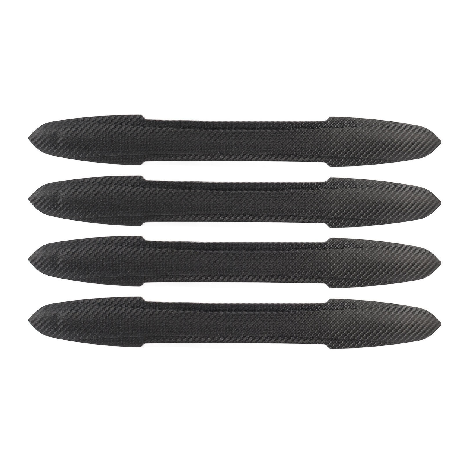 4PCS Bumper Guard Strip Carbon Fiber Pattern Textured 43cm Length Scratch Protection Bumper Trim Universal for Car