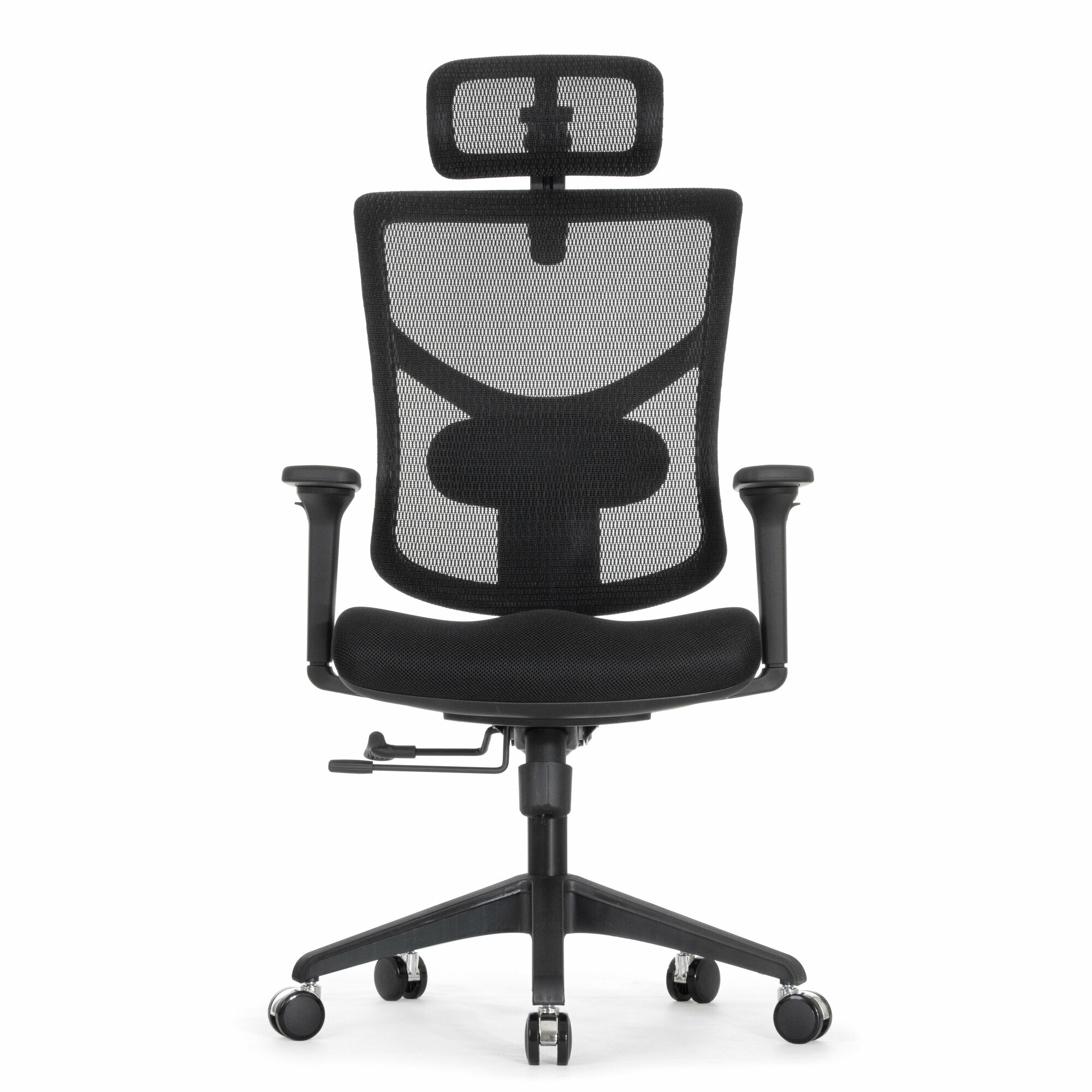 Кресло компьютерные FALTO STAR OFFICE ERGO 3 (3D поясничный упор,3D подлокотники, 5D подголовник, сетка, ткань, черный)