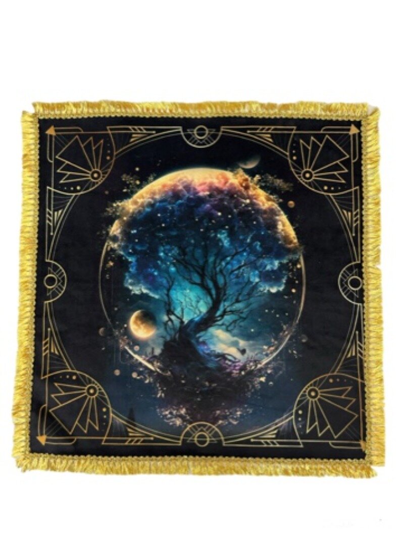 Скатерть-алтарь для гаданий и раскладов Лунное Древо