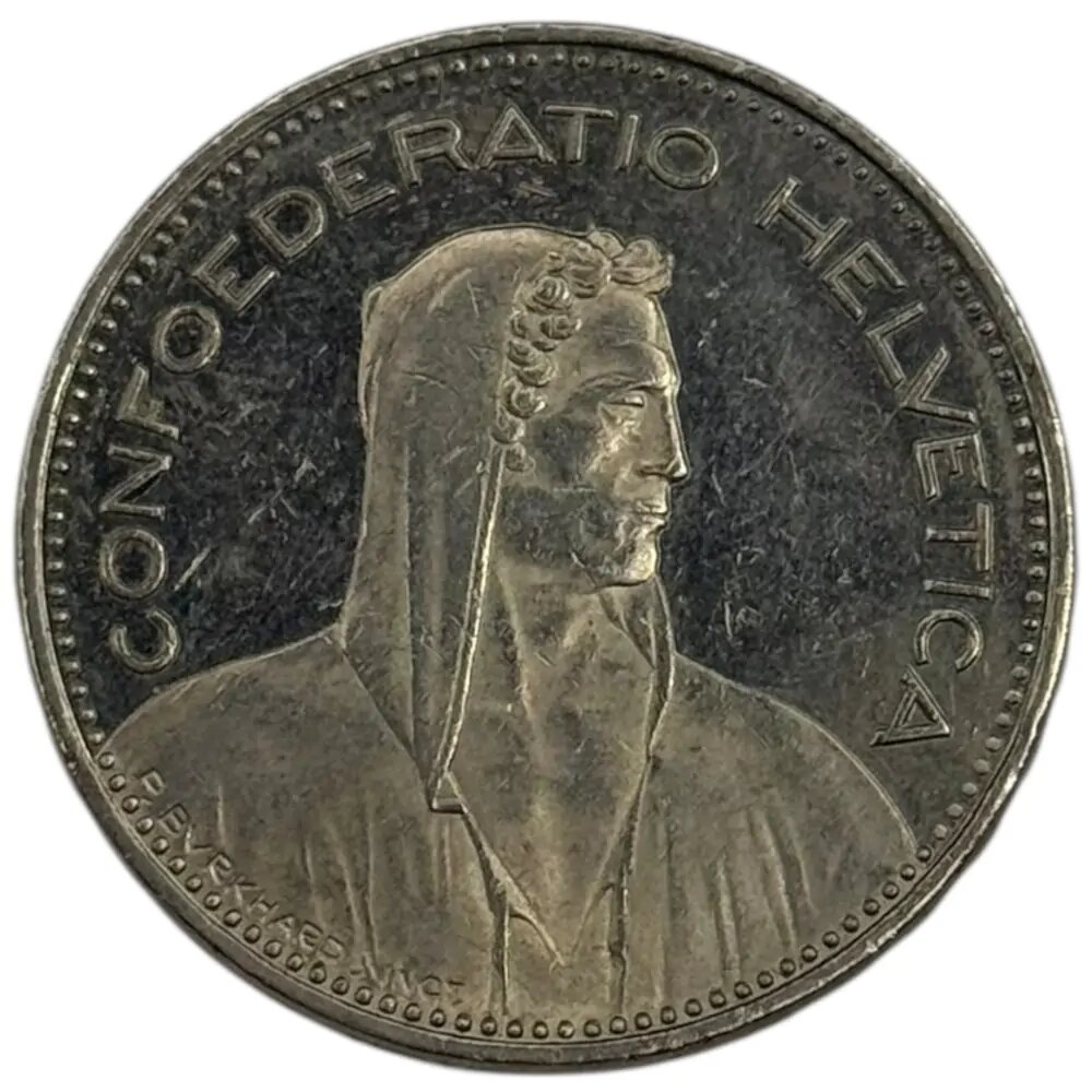 Швейцария 5 франков 1996 г. (B)