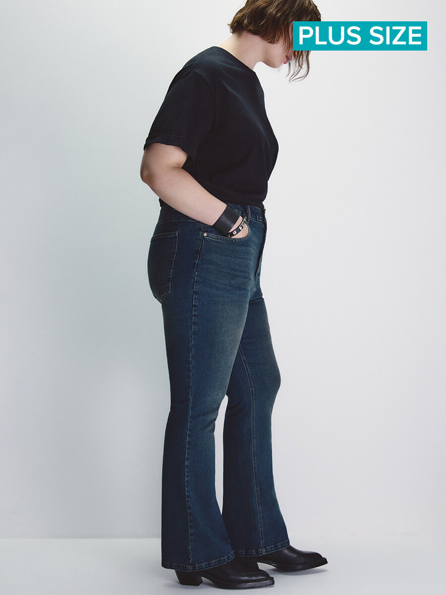 Джинсы клеш Women Rock 