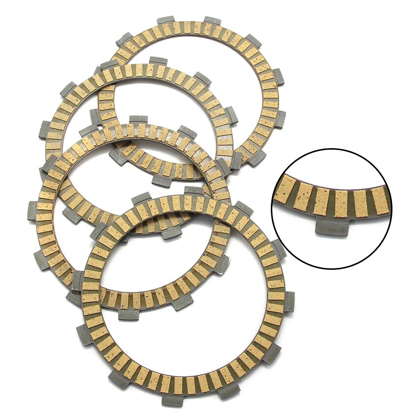 Комплект фрикционных дисков сцепления мотоцикла, диски для Yamaha XS250 Special XS250S 341-16321-13 4, аксессуары для снега, мопеда, детали 12 В