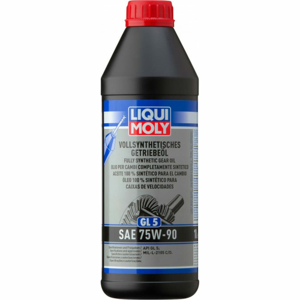 Синтетическая трансмиссионное масло LIQUI MOLY Vollsynthetisches Getriebeoil для МКПП, GL‑5, на синтетической основе
