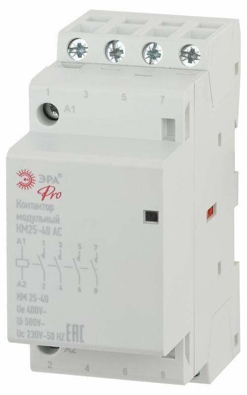 Контактор модульный КМ25-40 AC PRO NO-902-298 ЭРА Б0049163