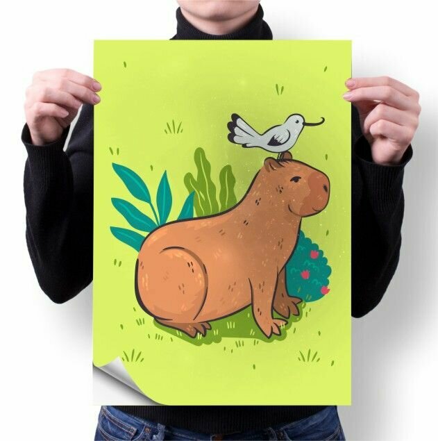 Плакат MIGOM А1 принт Капибара, Capybara - 0007