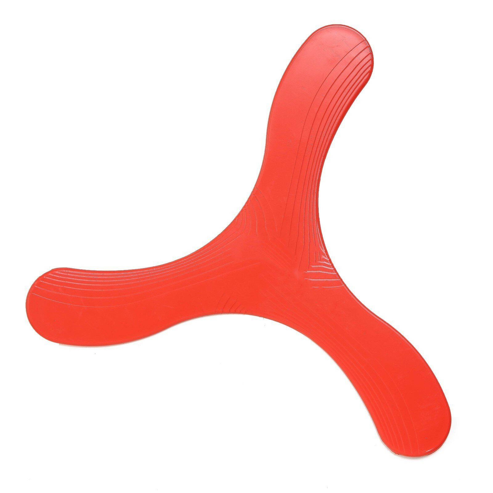 Бумеранг трехлопастной, 23×23 см, пластик, красный