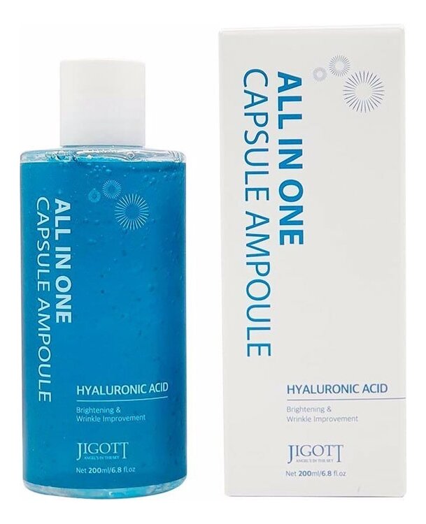 Капсульная сыворотка с гиалуроновой кислотой Jigott All In One Capsule Ampoule Hyaluronic Acid (200 мл)