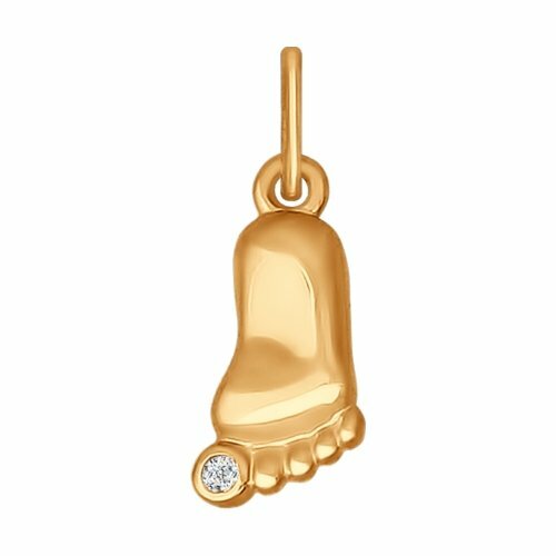 Подвеска, красное золото, 585 проба