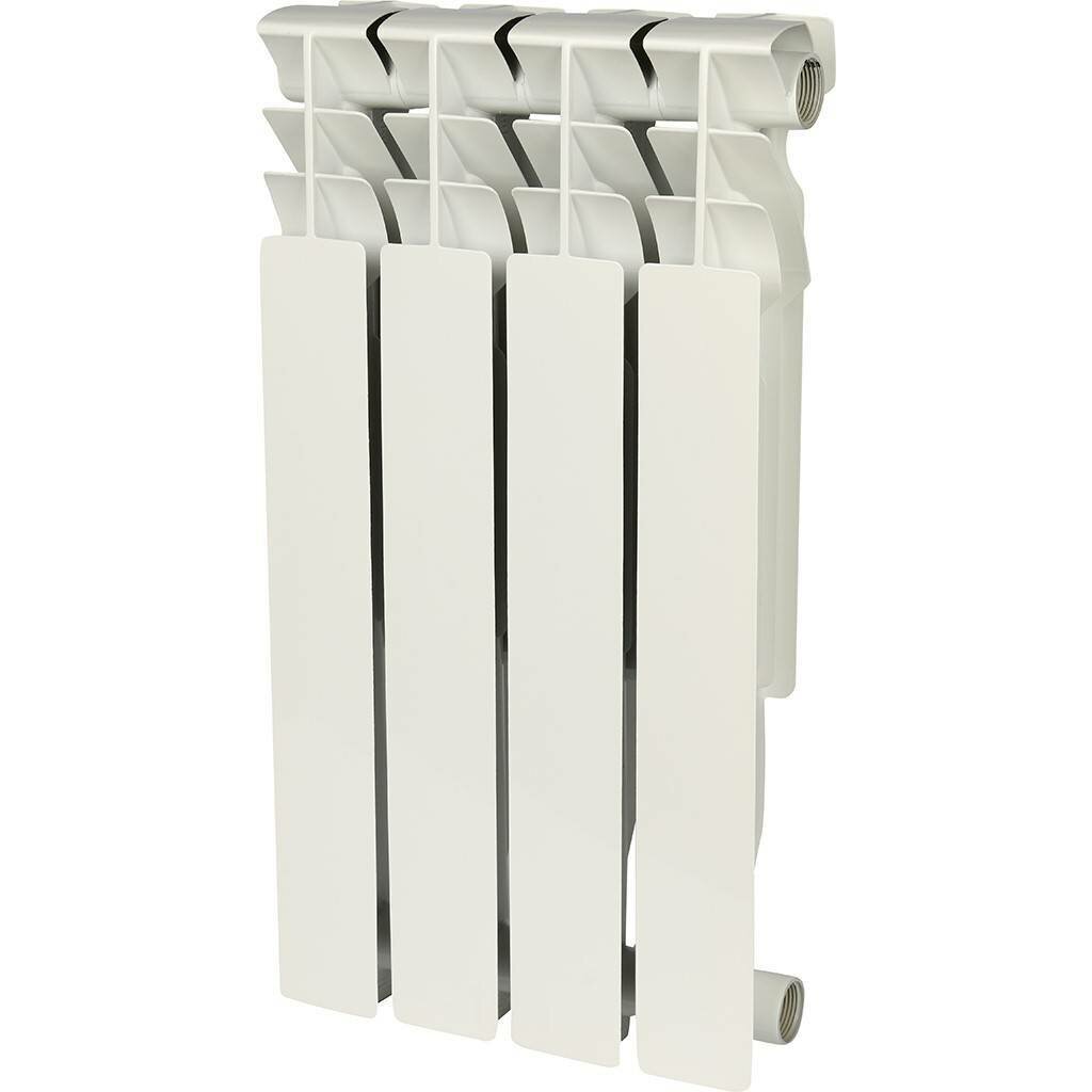 Plus 500 4 секций радиатор алюминиевый (RAL9016) ROMMER RAL-3210-050004