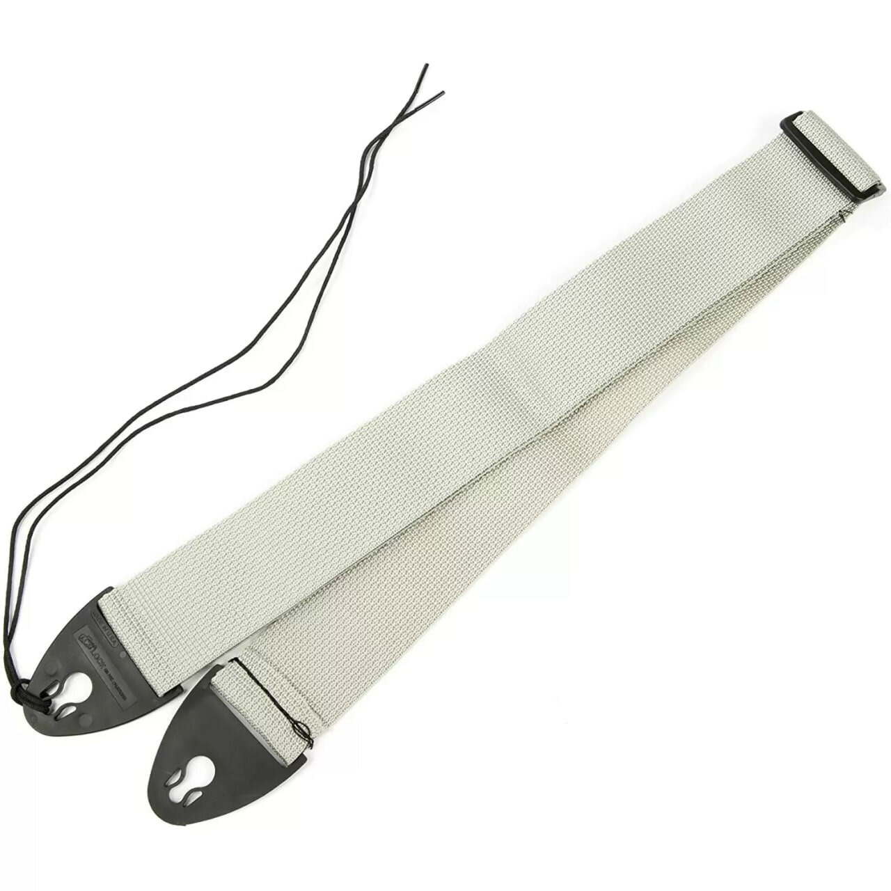 Ремень для гитары, D'Andrea 1355SILVER Polyweb Ace-Lock серый