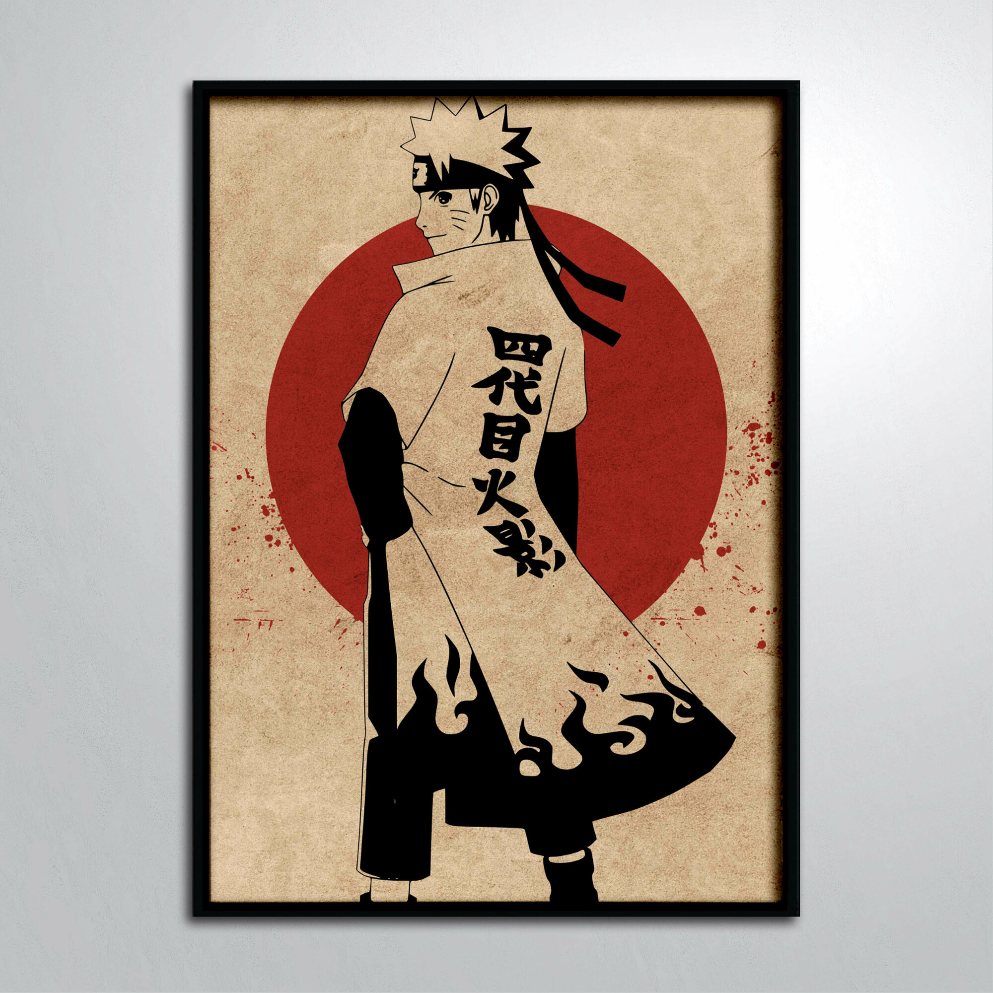 Постер без рамы/Аниме Наруто Винтаж Naruto