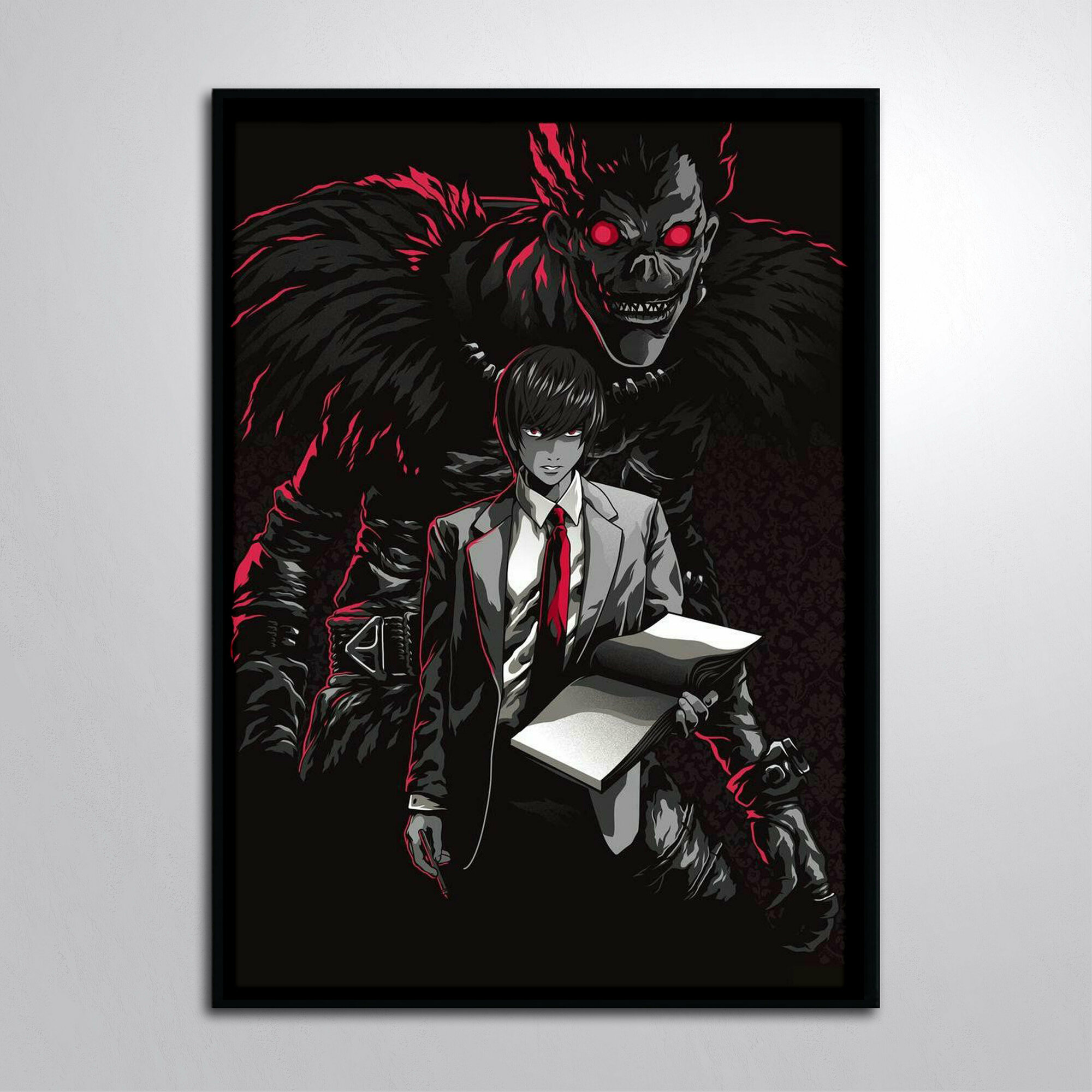 Постер без рамы/Аниме Тетрадь смерти Кира и рюк Death note