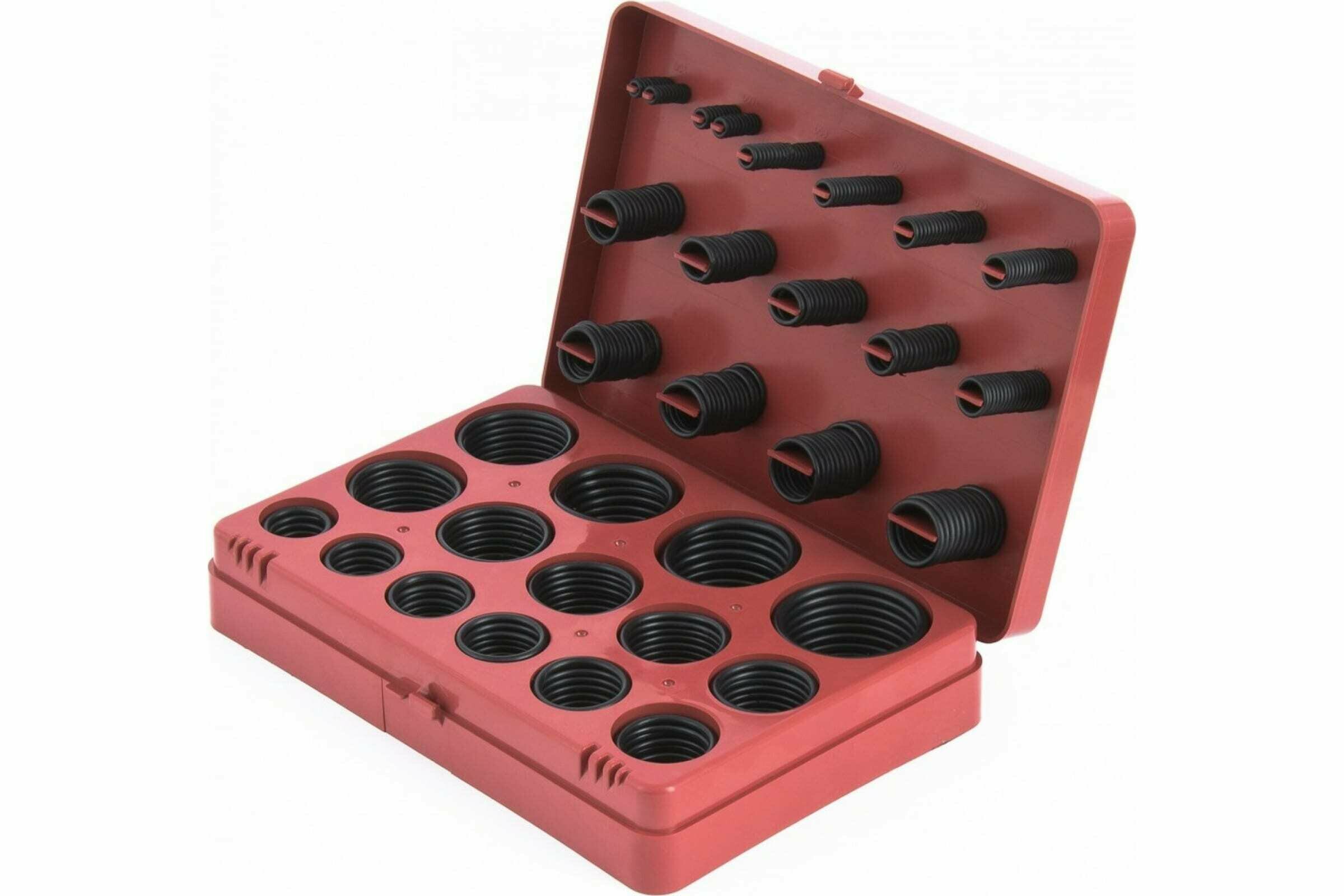 Набор резиновых уплотнительных прокладок, D 7-53 мм, 406 предмета Сибртех