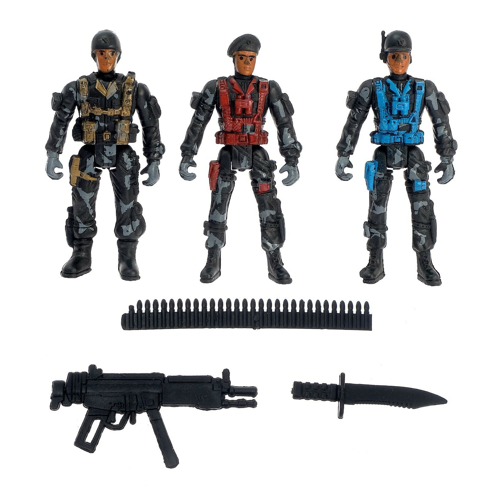 Набор солдатиков «Борцы», 3 шт, с аксессуарами, микс