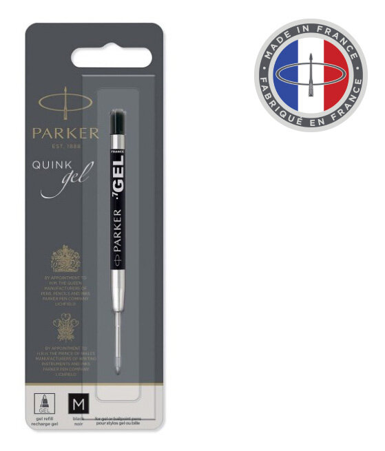 Стержень гелевый Parker Quink Z05 (CW1950344) M черные чернила для ручек шариковых блистер