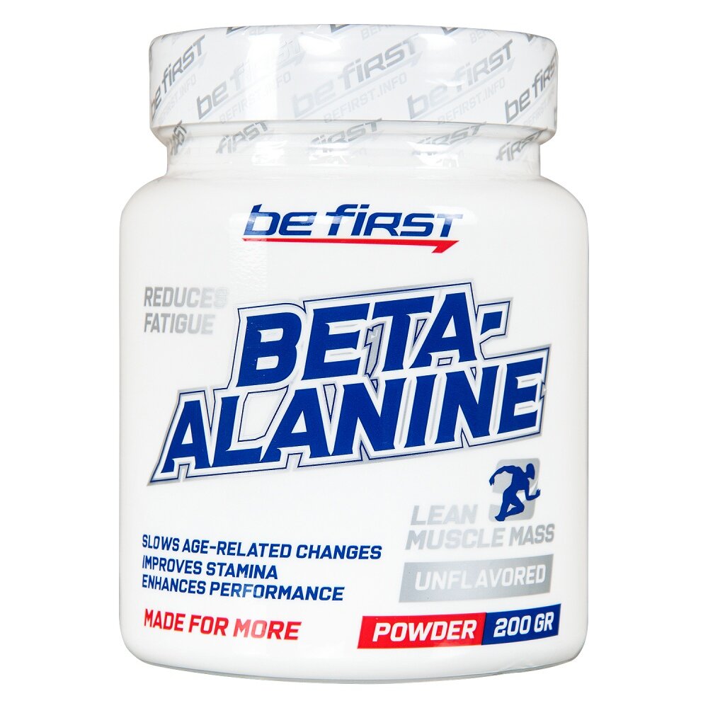 Be First Beta-Alanine Powder, 200 г, Вкус Unflavored / Без вкусовых добавок