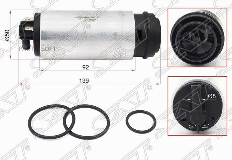 Топливный насос Audi A3 96-03 / A6 97-05 SAT ST-FP23 | цена за 1 шт