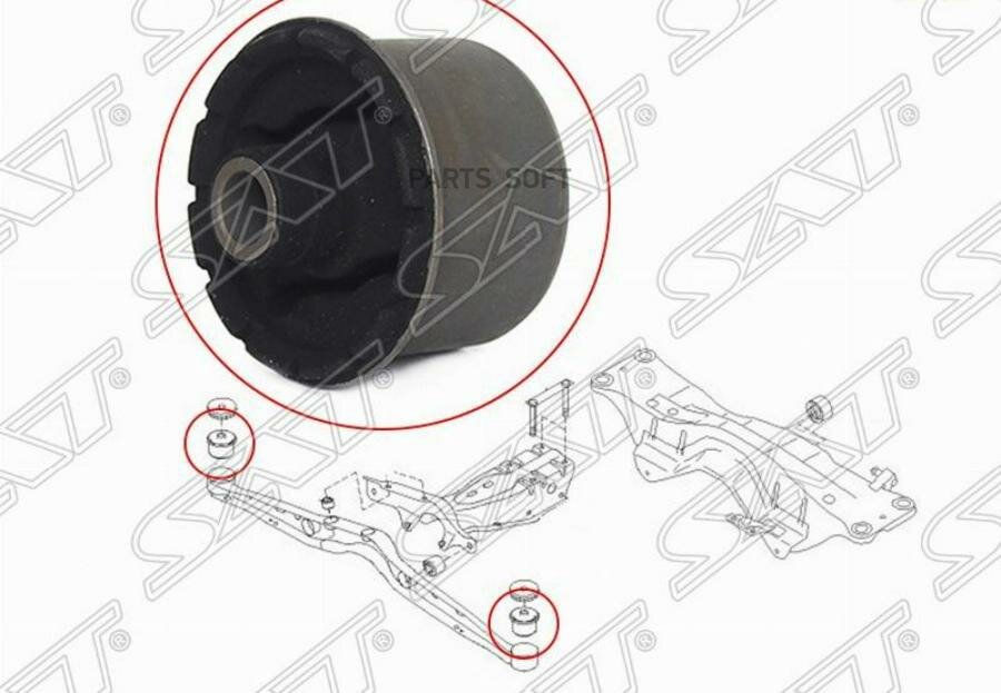 Сайлентблок балки Subaru Forester 02-08 SAT ST-41326-SA020 | цена за 1 шт