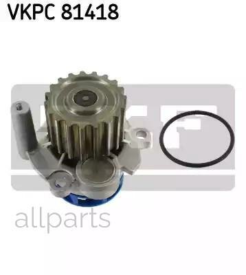 SKF VKPC 81418 Помпа, водяной насос VW GOLF V, T5 1.4,1.9TDi 2002=> SKF VKPC 81418