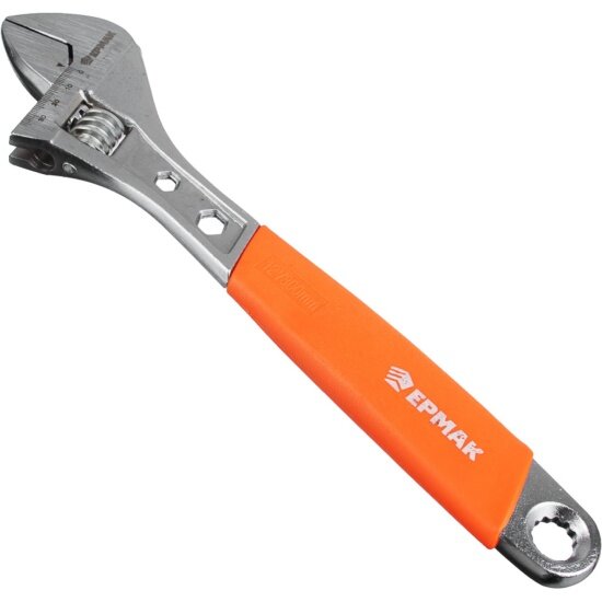 Ключ разводной Ермак 300мм с обрезиненной ручкой