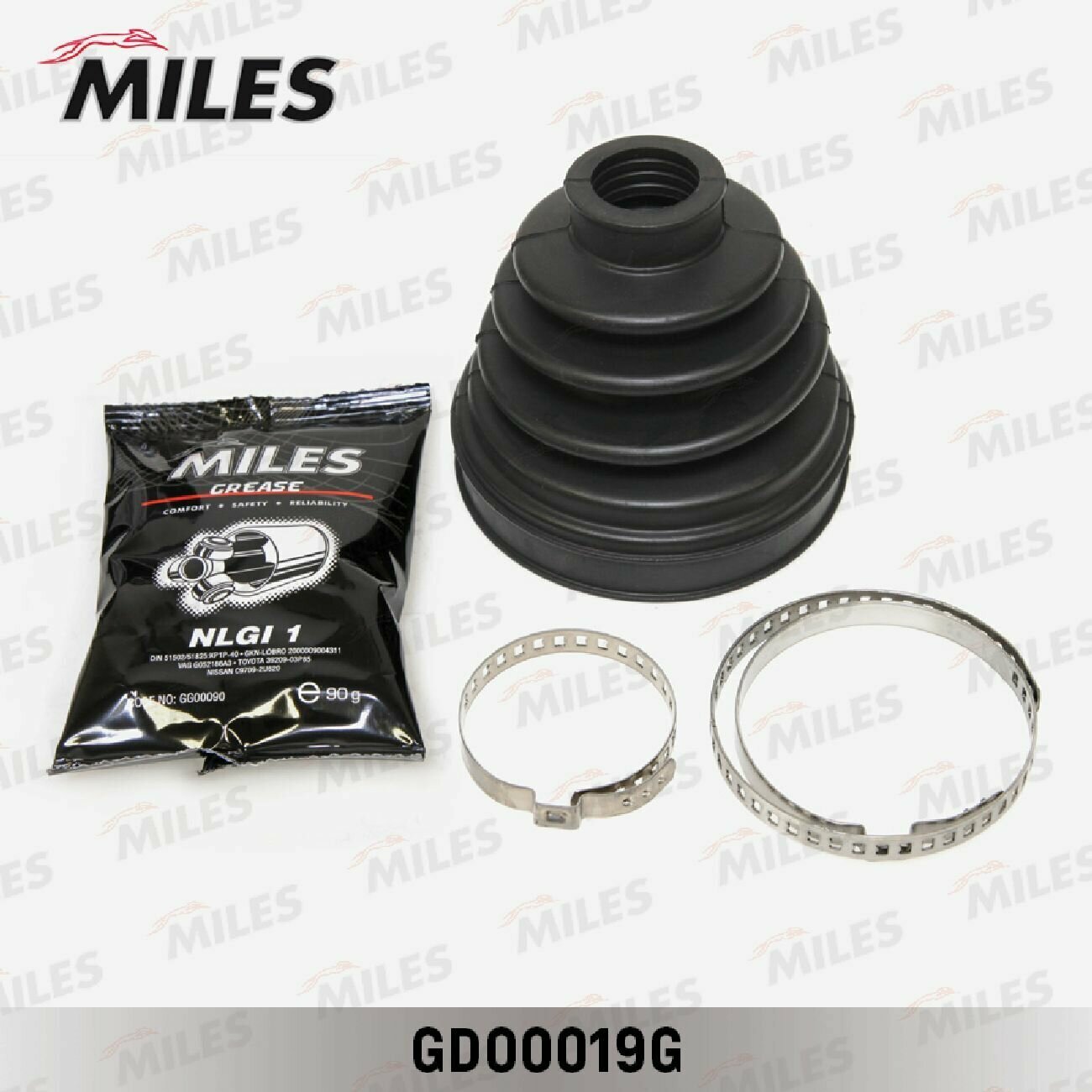 Пыльник шруса NISSAN PATHFINDER R51M/NAVARA D40M 04- внутр. пер. (со смазкой), MILES GD00019G