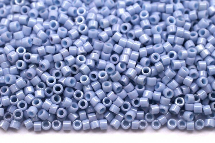 Бисер японский TOHO Treasure цилиндрический 11/0 #1616 серо-голубой, глянцевый непрозрачный, 5 грамм