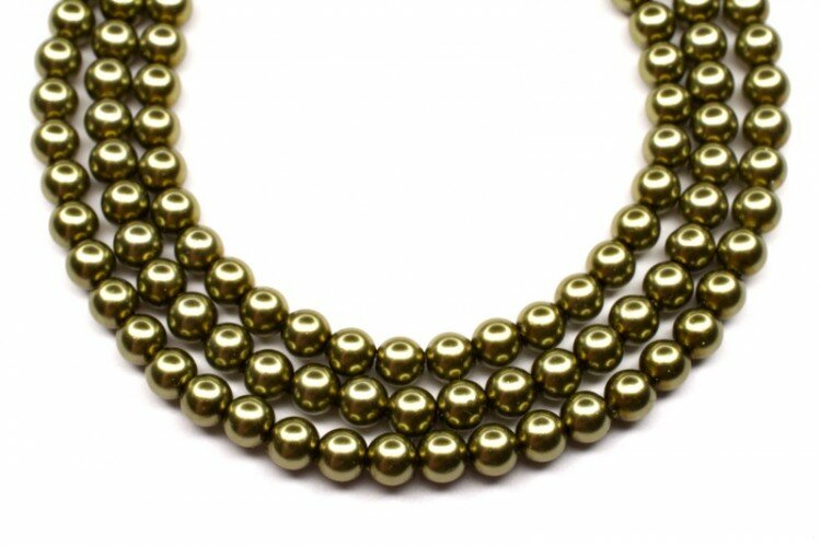 Жемчуг Preciosa Maxima, цвет light green, 4мм, 704-193, 10шт