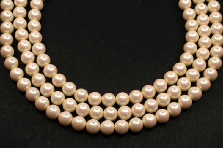 Жемчуг Preciosa Maxima, цвет pearlescent cream, 5мм, 704-146, 10шт