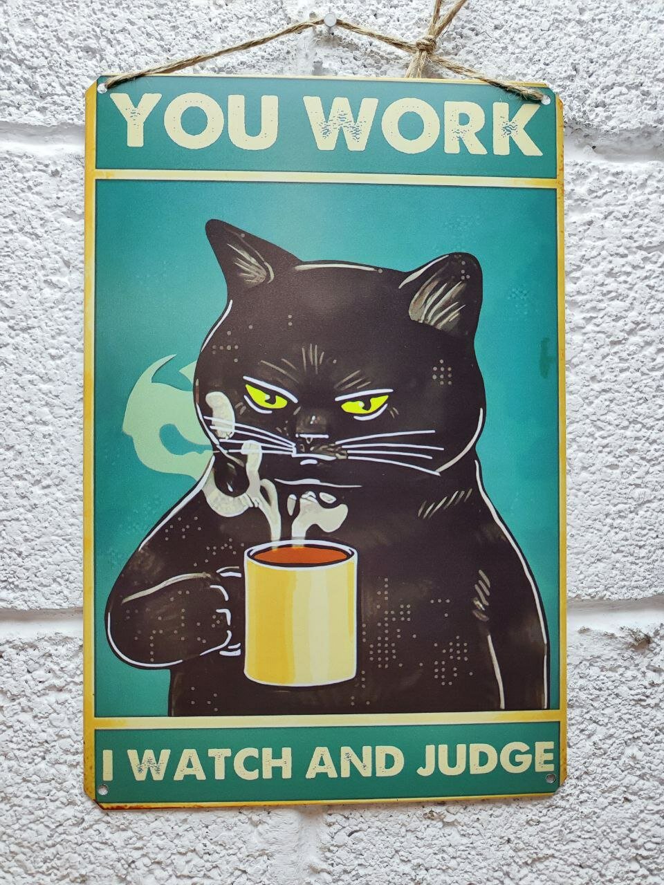 Постер на стену 20 на 30 см "Коты" подарочная упаковка в комплекте