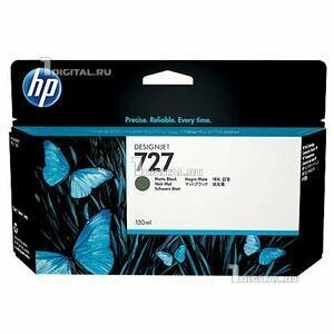 Картридж HP B3P22A (727) Matt Black матовый черный (130 мл) для Designjet T920/ T1500/ T2500