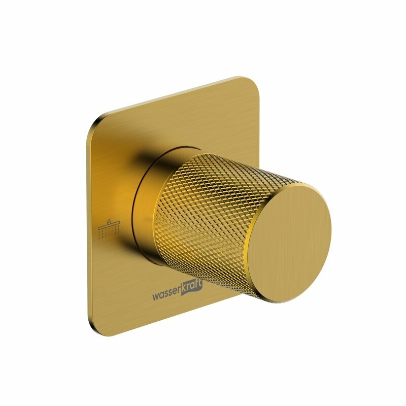 Переключатель на 2 выхода WasserKRAFT Schunter (A306) матовое золото
