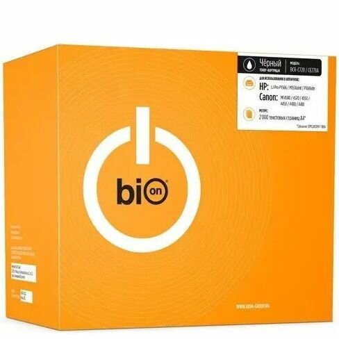 Картридж Bion 728/CE278A для MF-4410/4450/4550/4580, HP LJ 1566/1606/1530, 2000 стр, с чипом