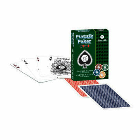 Игральные карты "Poker" с пластиковым покрытием (Piatnik, Австрия, 55 карт)