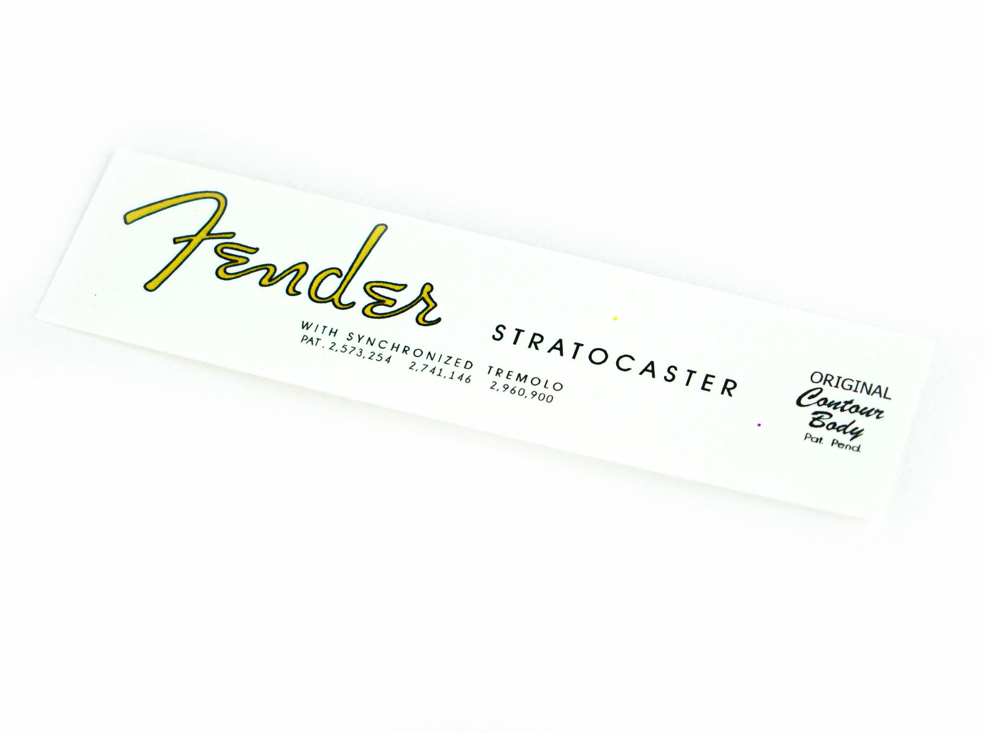 Наклейка декаль на голову грифа гитары "Fender Stratocaster 1962-1963" Струнки. ру