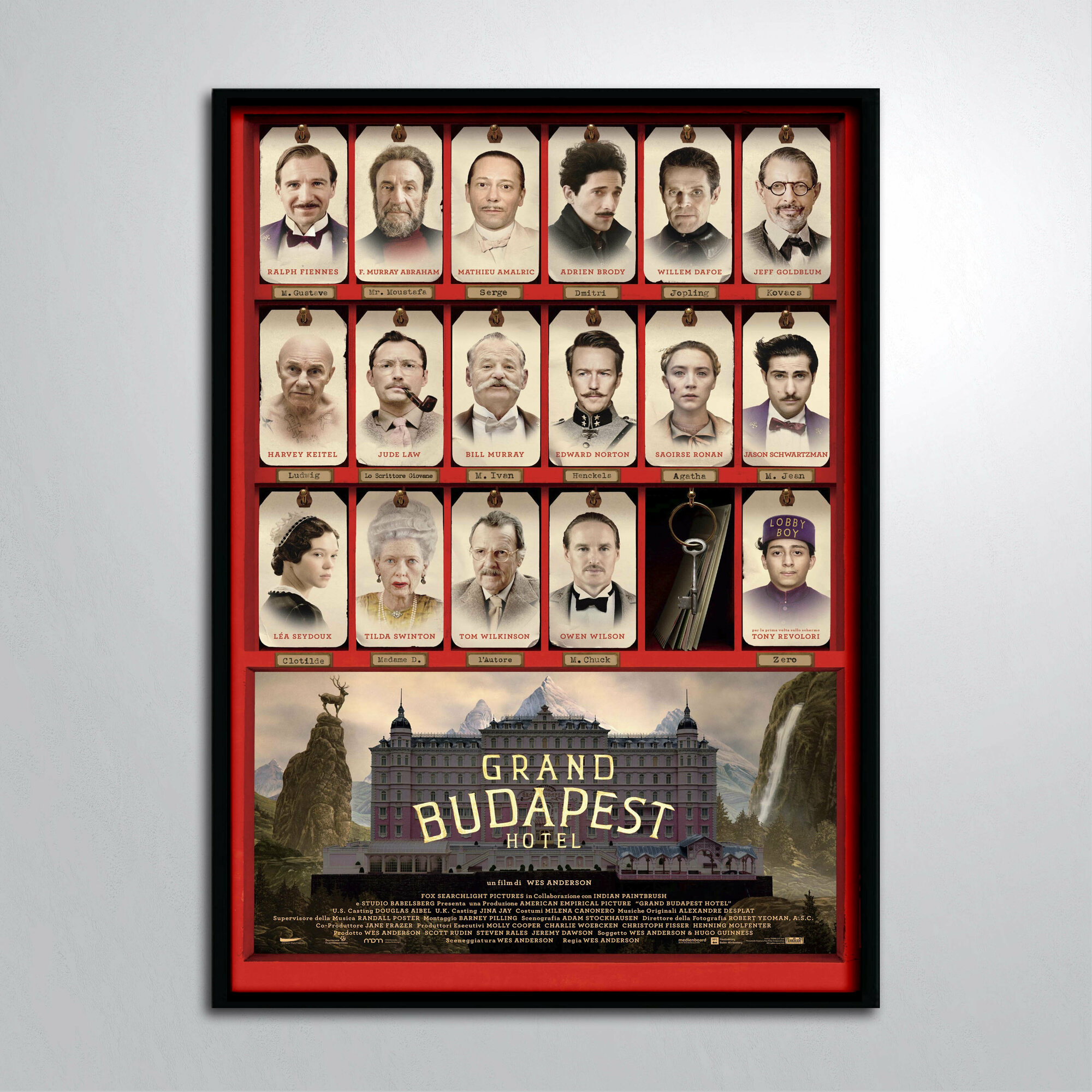 Постер в раме/Уэс Андерсон Отель Гранд Будапешт Номера The Grand Budapest Hotel