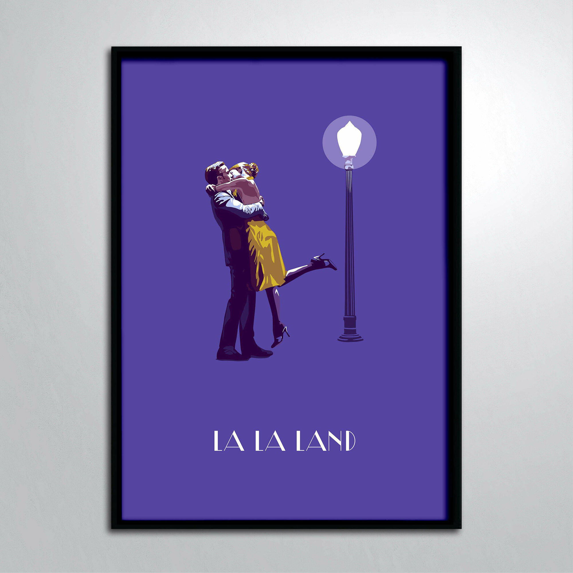Постер без рамы/Ла-Ла Ленд Минимализм La La Land (А2/420х594)