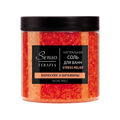 Соль-пена для ванн Senso Terapia "Stress relief", Маракуйя и Витамины, 600 г