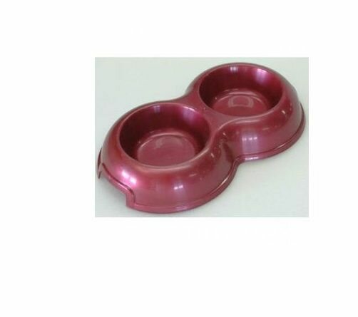HOMEPET миска для животных красный перламутр 2х200 мл