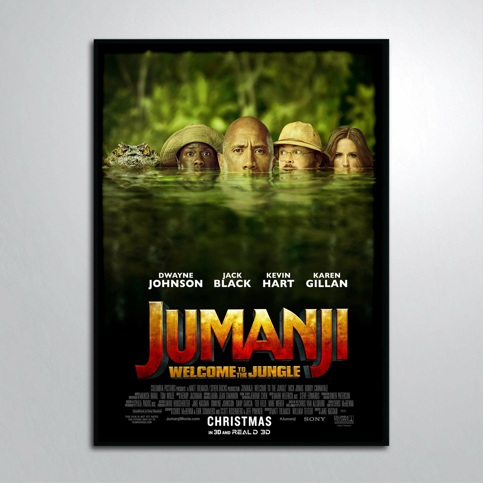Постер без рамы/Джуманджи Зов джунглей Река Jumanji Welcome to the Jungle