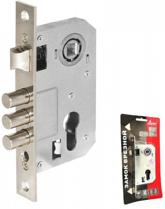 Замок врезной Зенит ЗВ7-60 (скин) (БП-00011619) (зенит)