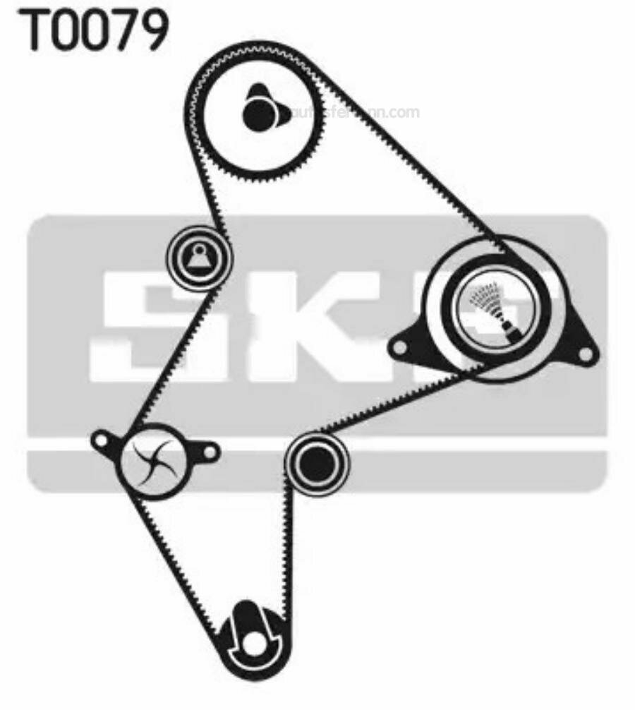 SKF VKMC03251 Комплект ГРМ с водяным насосом PSA \ FIAT \ LANCIA 2.1 TD 91-
