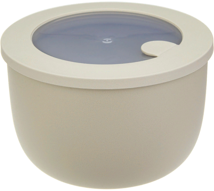 Контейнер для хранения продуктов Idea / Идея Нео с крышкой с клапаном, полипропилен латте 15×15×10см объем 1.2л / емкость герметичная для СВЧ