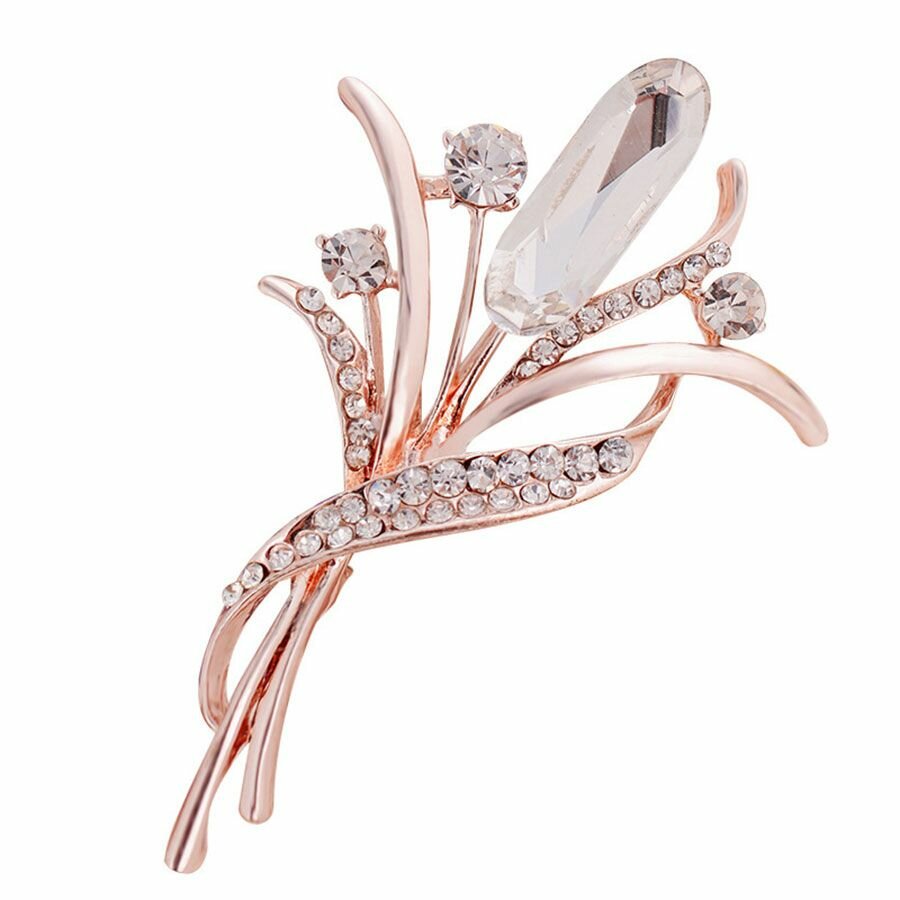 Брошь, стразы