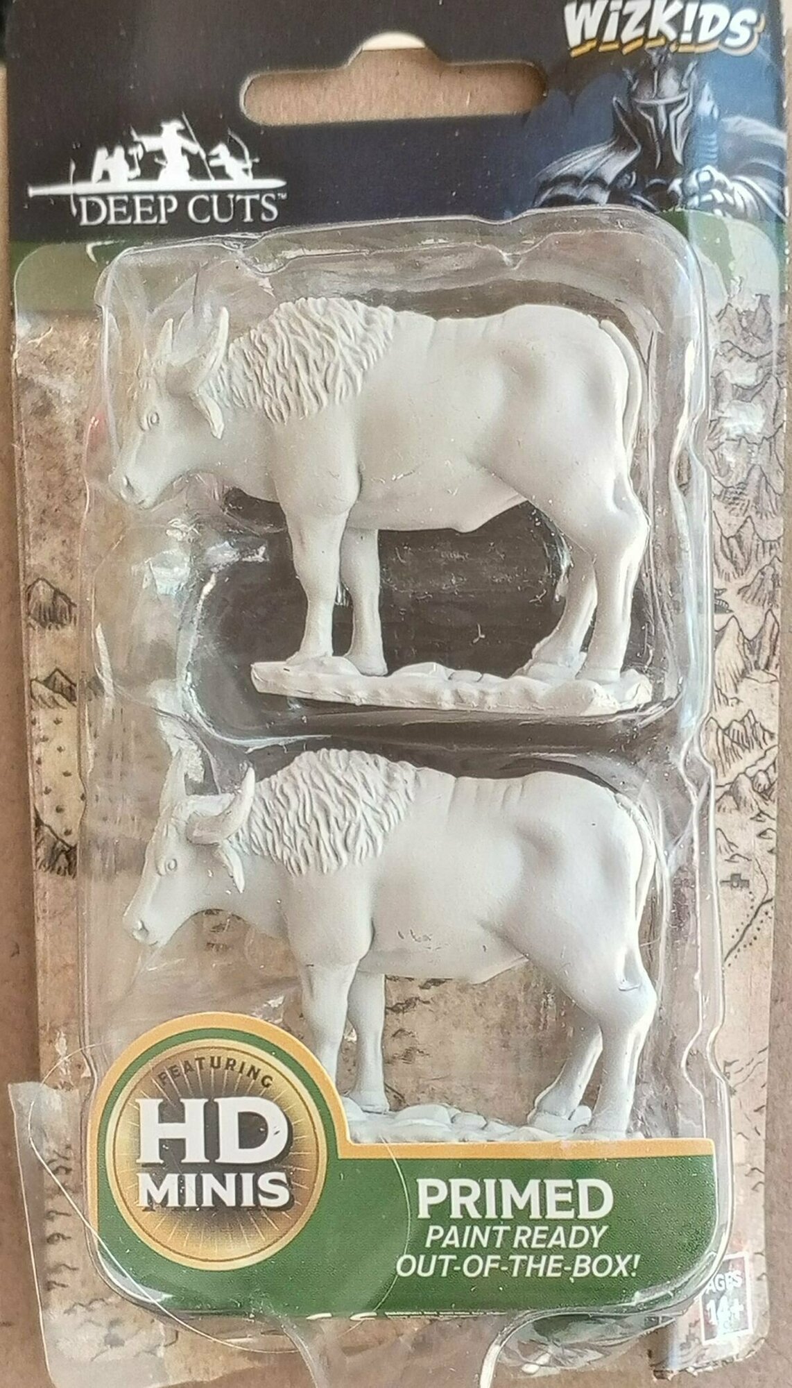 Аксессуар для настольных игр. Набор 2 фигурки "Животные, бык". ДнД / Dungeons & Dragons