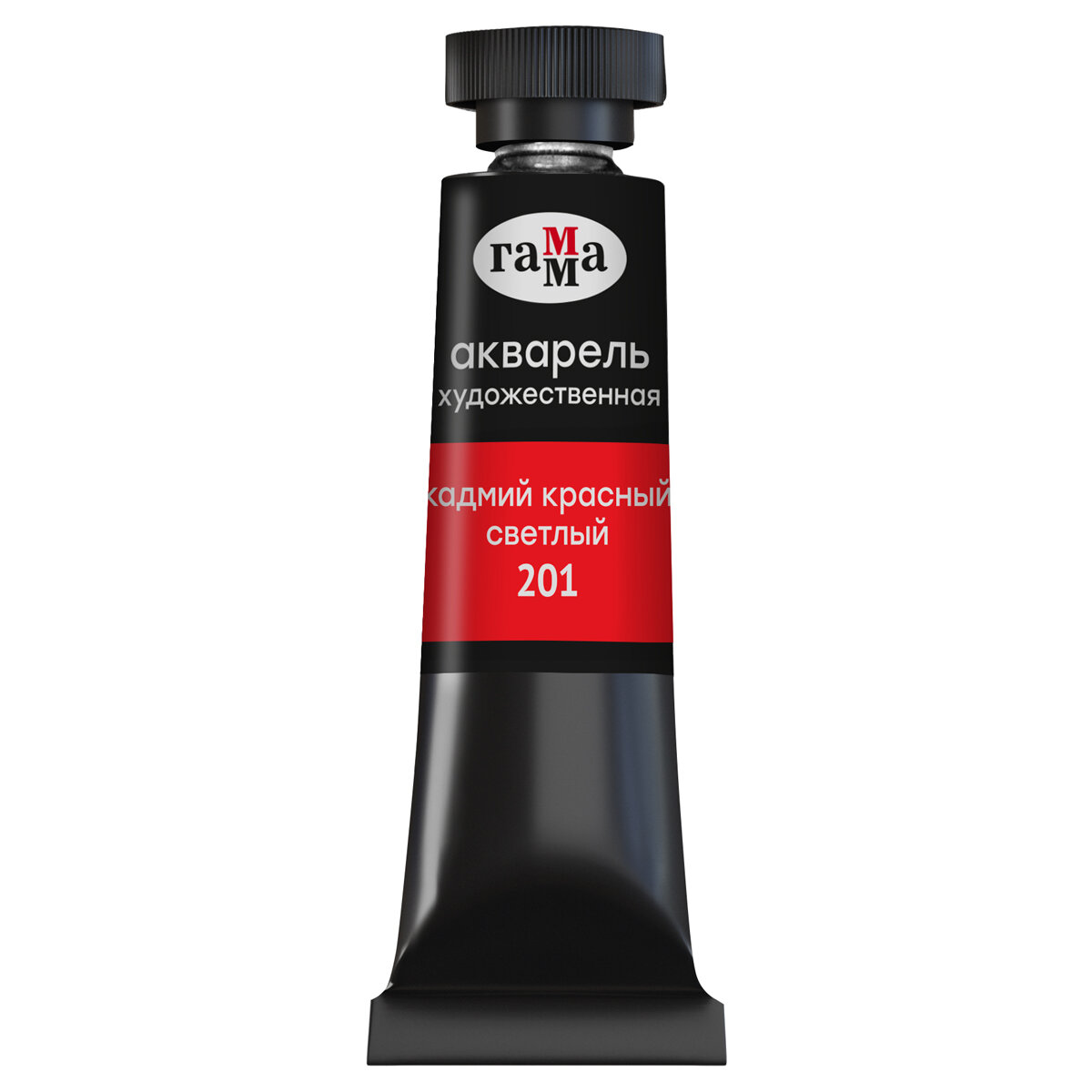 6 шт. Акварель художественная Гамма "Старый мастер" кадмий красный светлый, 9мл, туба