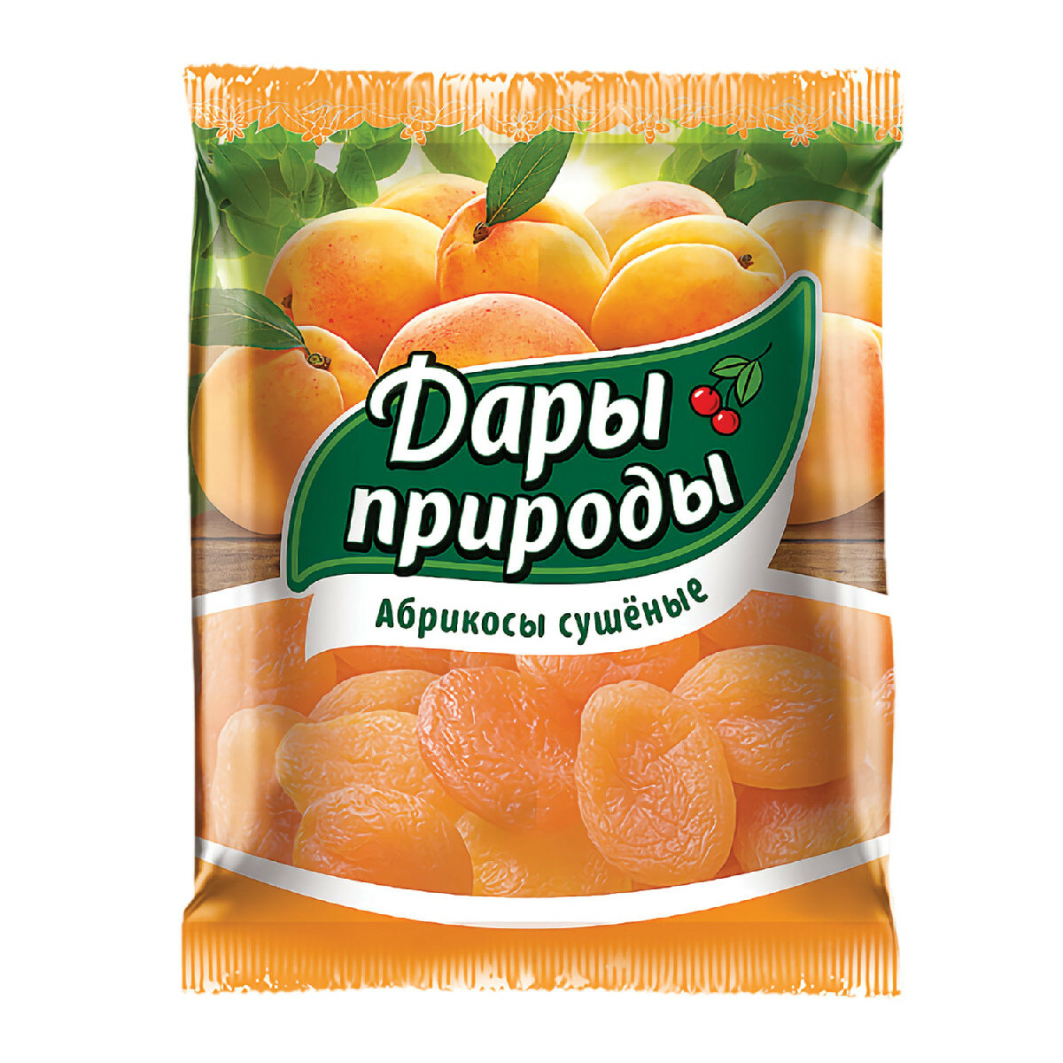 Абрикосы дары природы сушеные без косточки (кайса), 150 г, 1924